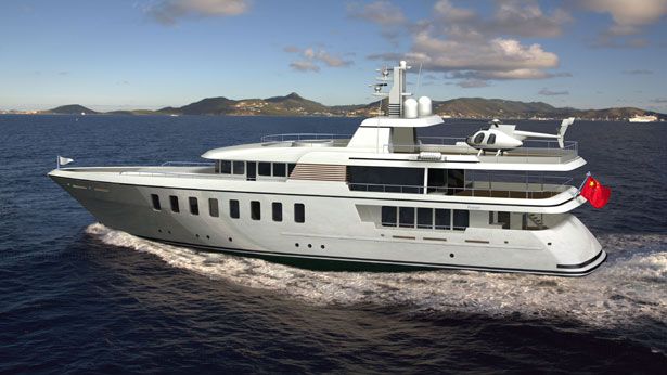 Feadship launches F45 motor yacht Blue Sky